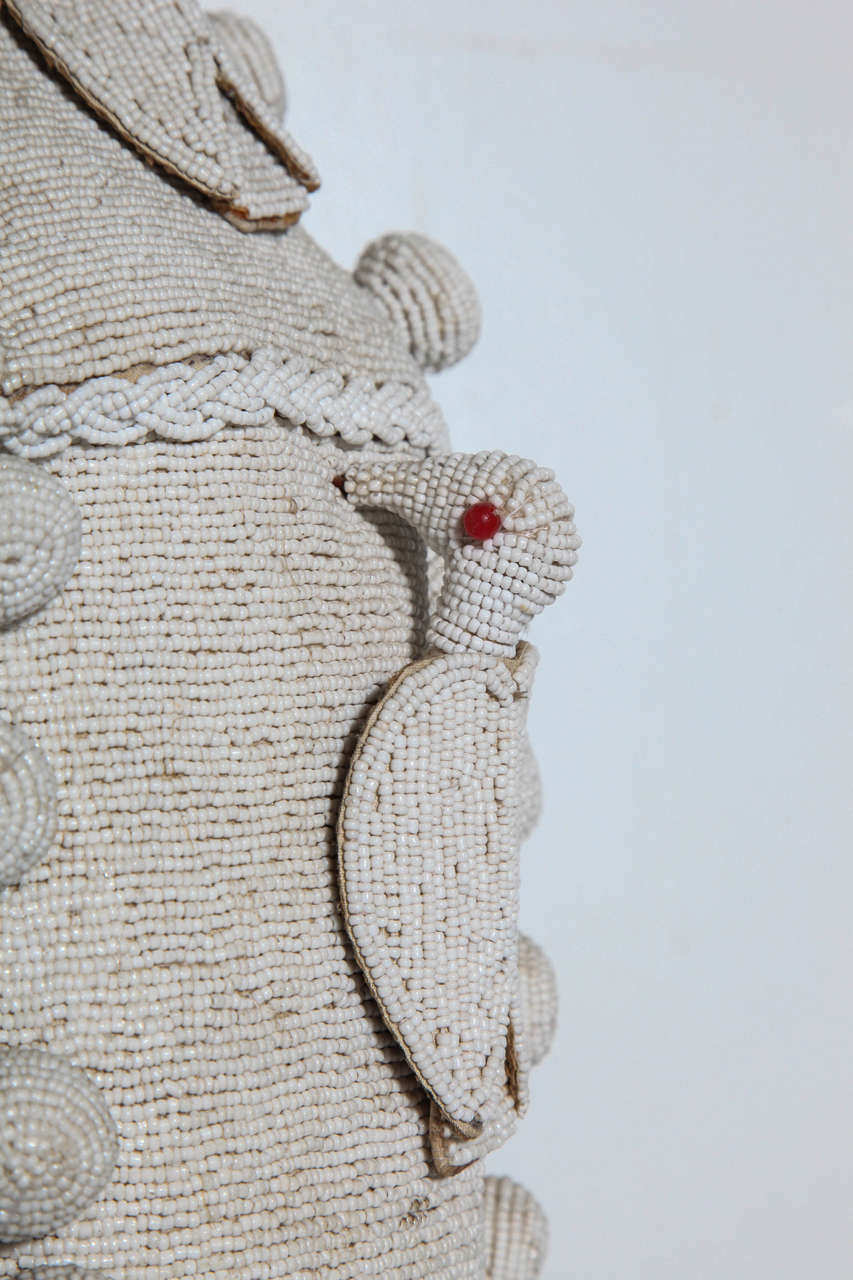Yoruba African Beaded Crown at 1stDibs