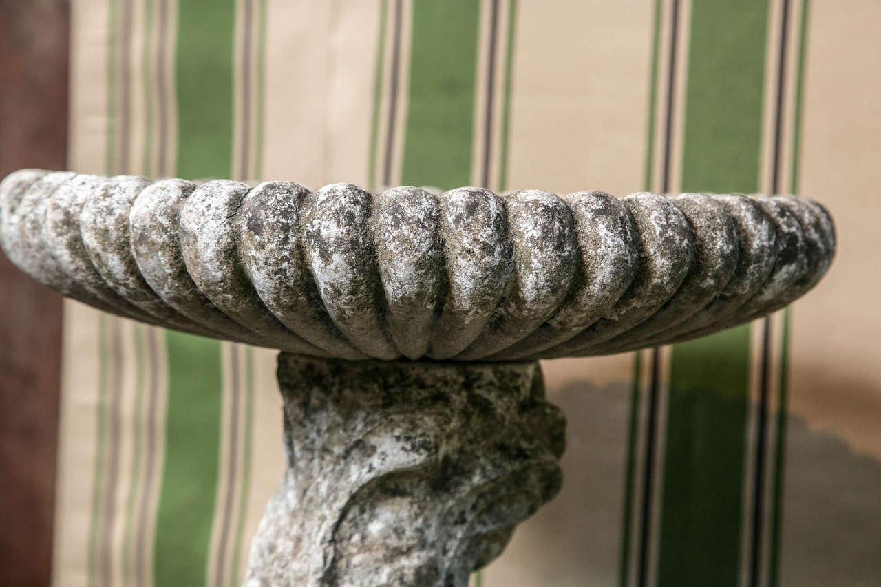 Cast Stone Dolphin Bird Bath at 1stDibs | dolphin birdbath, bird bath ...