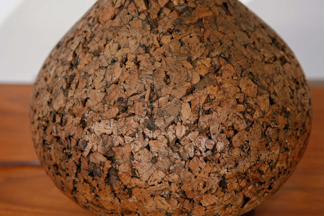 1950/60's Cork Lamp at 1stDibs