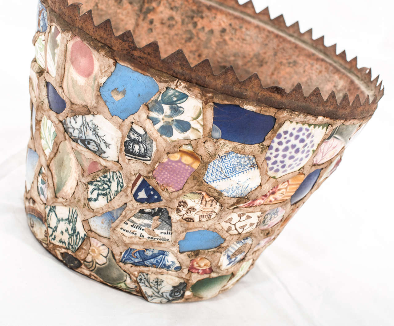 19th Century French "Picassiette" Jardiniere For Sale at 1stDibs