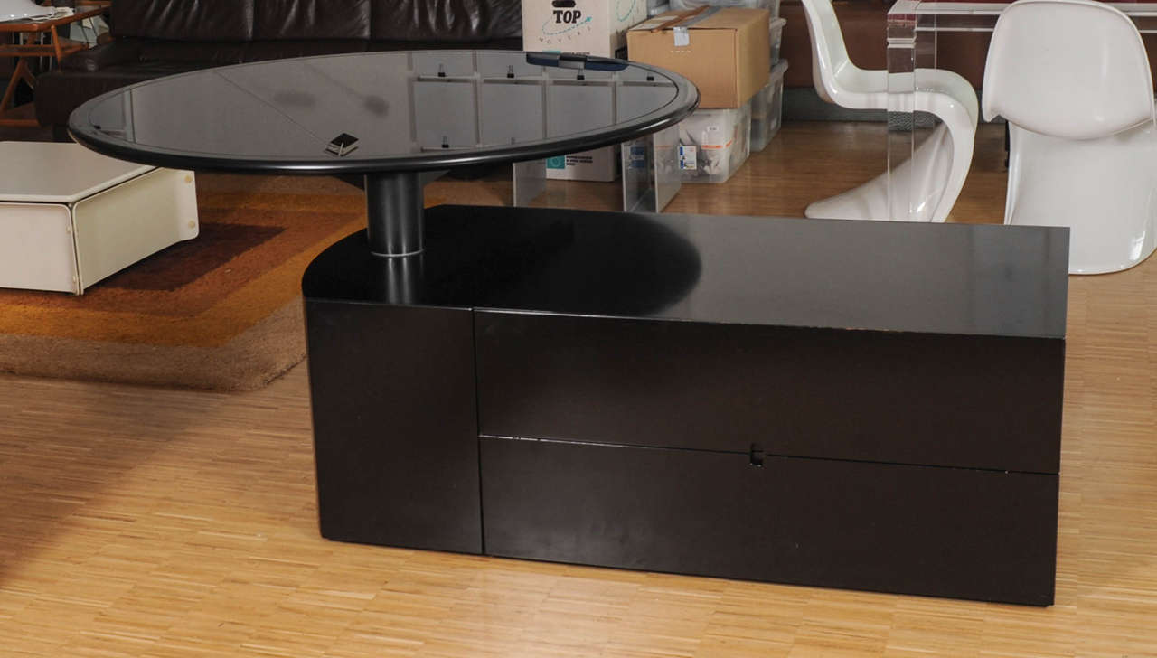 Swivel Dining Table Malibu by Cini Boeri for Arflex at 1stDibs