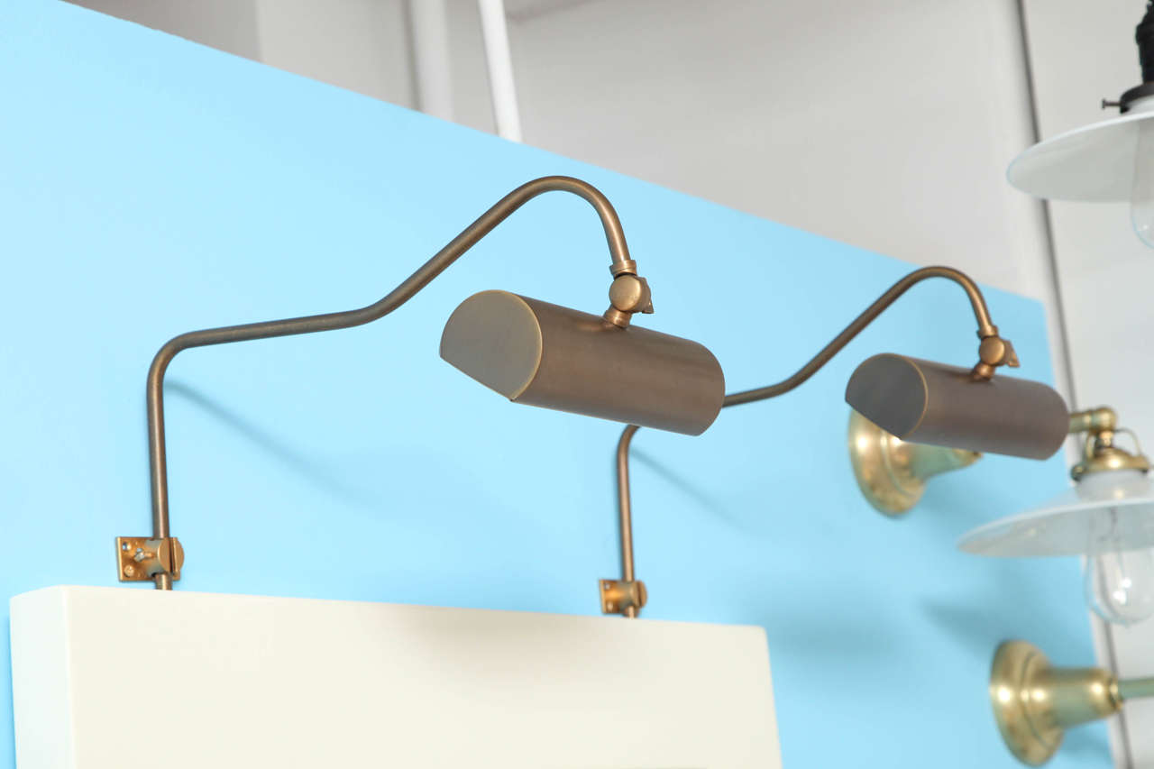 Pair of Art or Bookcase Gallery Lights For Sale at 1stDibs | bookcase ...