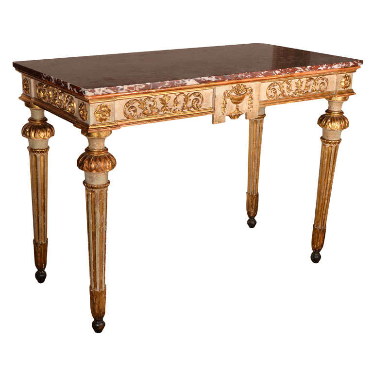 Italian Roman Gilded Console at 1stDibs