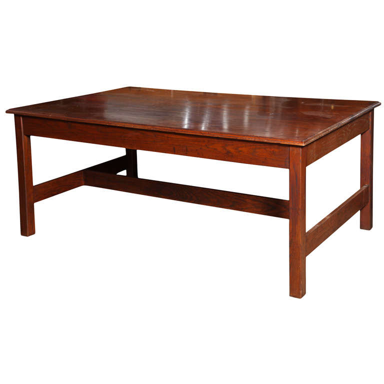 circa 1940 Cornell University 6 Foot Oak Library Table at 1stDibs