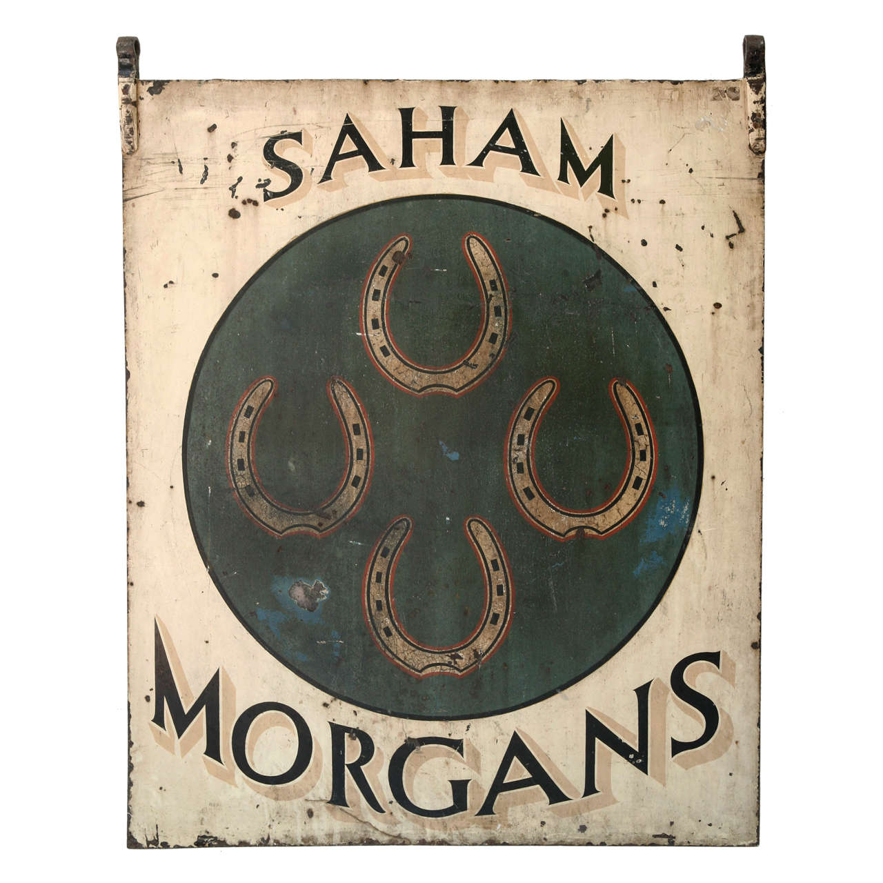American Antique Horse Farm Trade Sign For Sale at 1stDibs