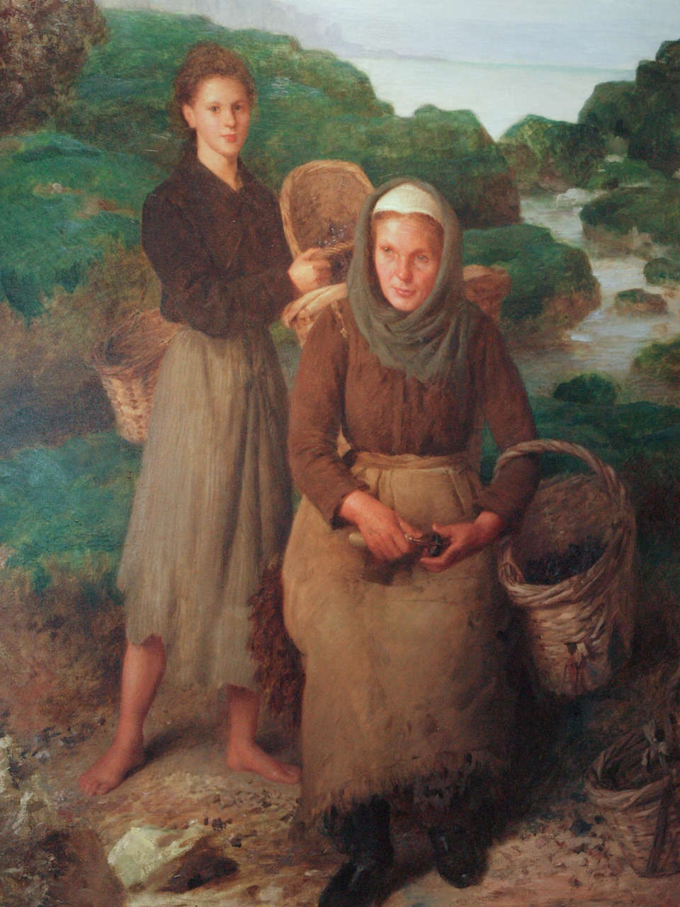 Antique Superb Beaux Arts Oil Painting on Canvas For Sale at 1stDibs