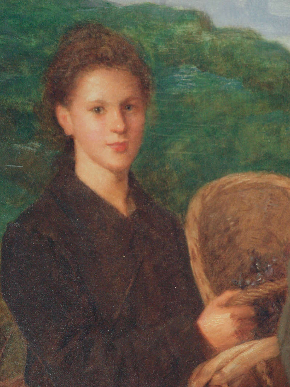 Antique Superb Beaux Arts Oil Painting on Canvas For Sale at 1stDibs