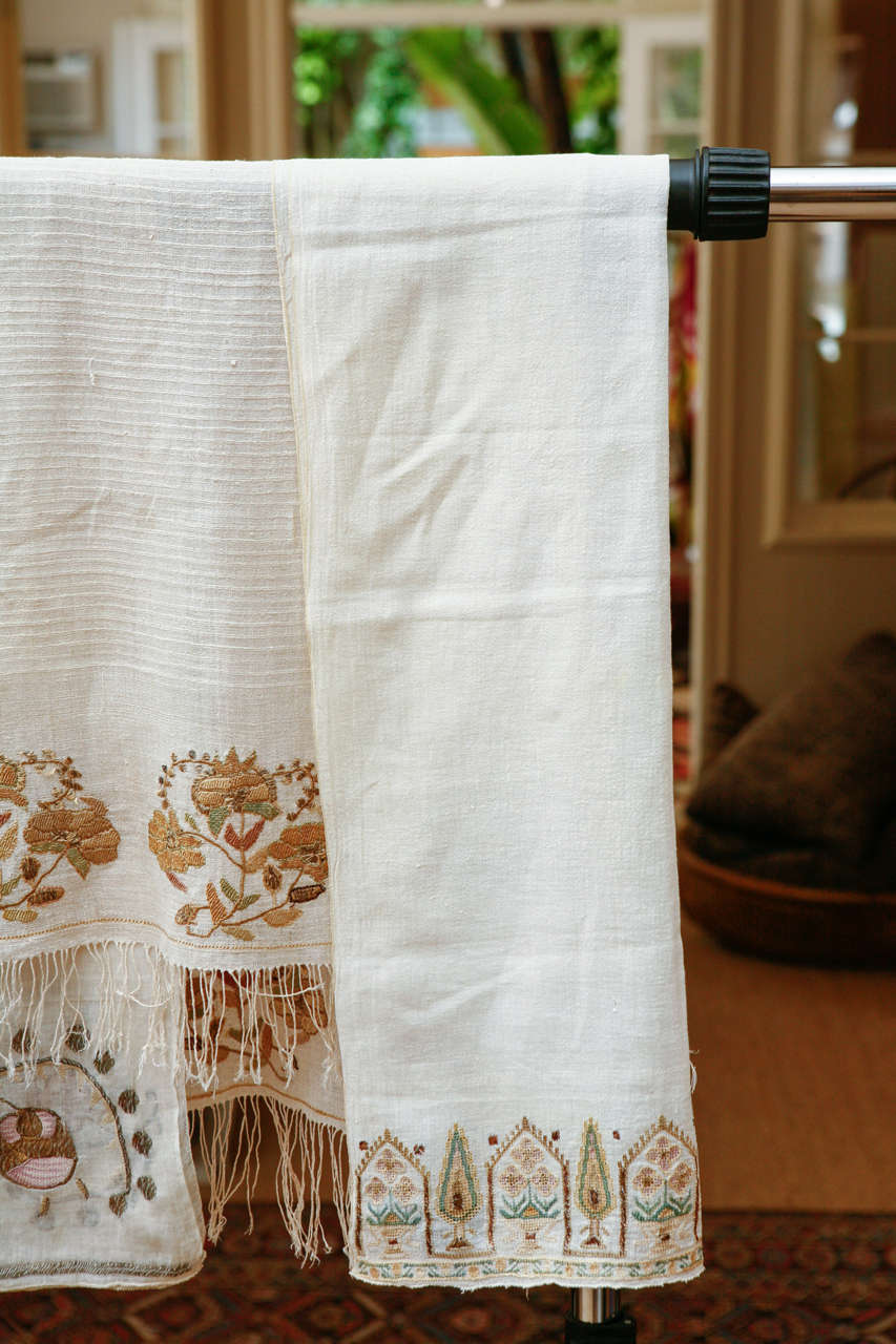 Ottoman Turkish Embroidered Towels at 1stDibs