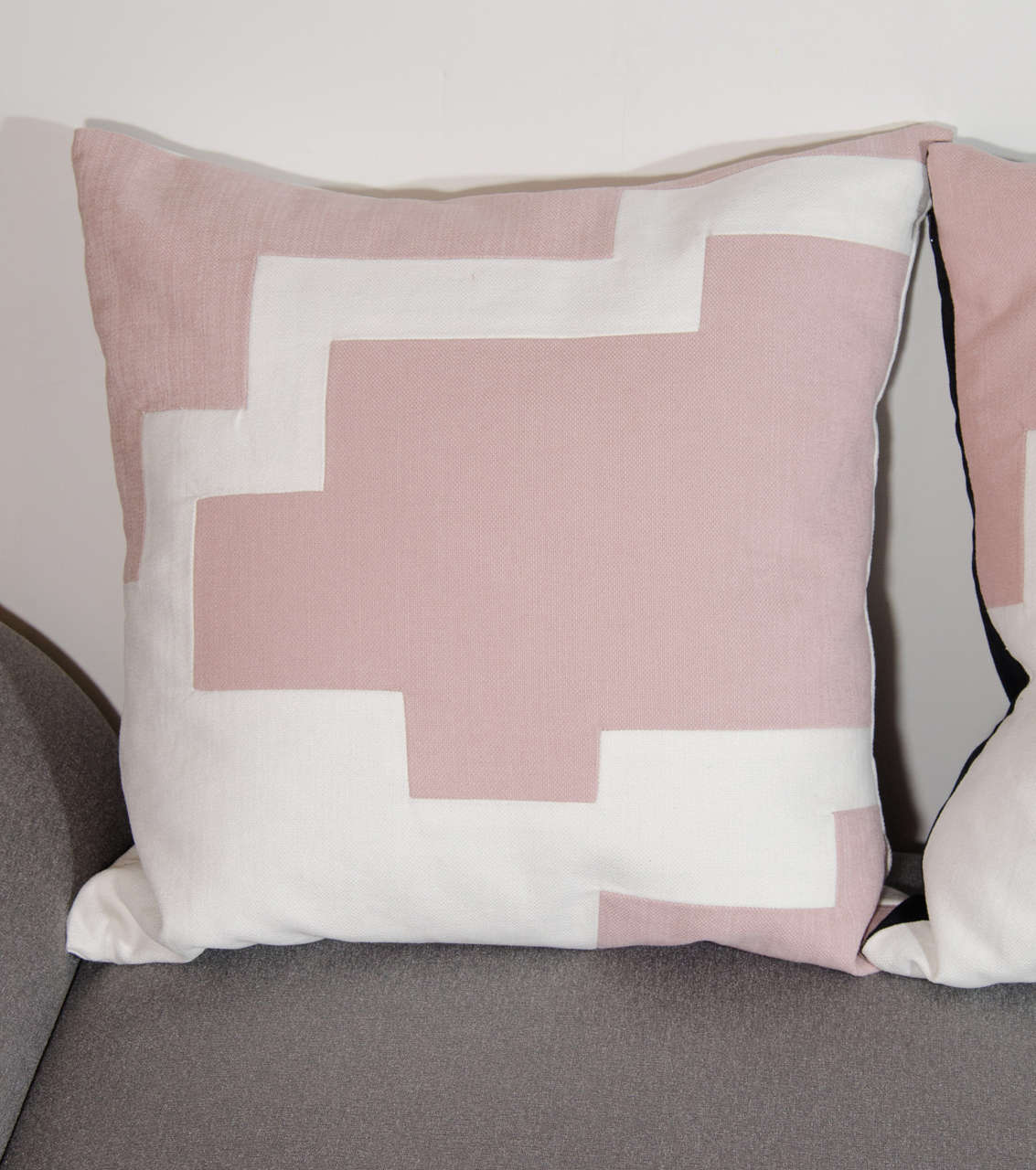 Architectural Italian Linen Throw Pillows by Arguello Casa at 1stDibs