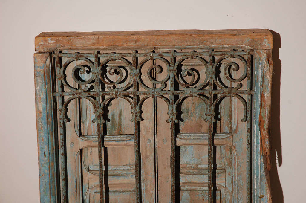 Antique Moroccan Window with Iron Screen at 1stDibs | moroccan window ...