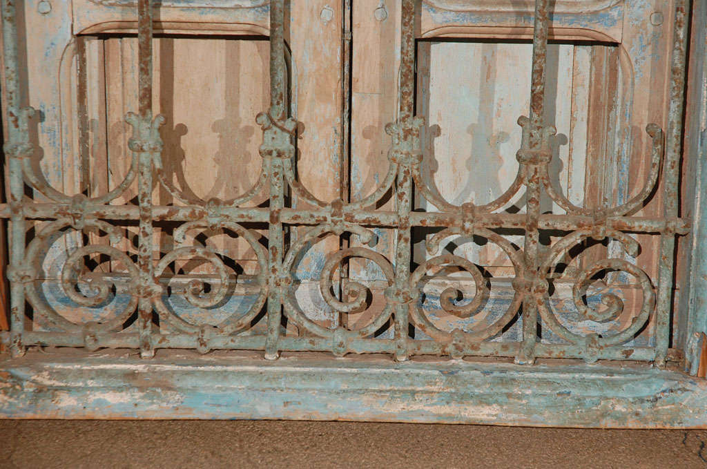 Antique Moroccan Window with Iron Screen at 1stDibs | moroccan window ...