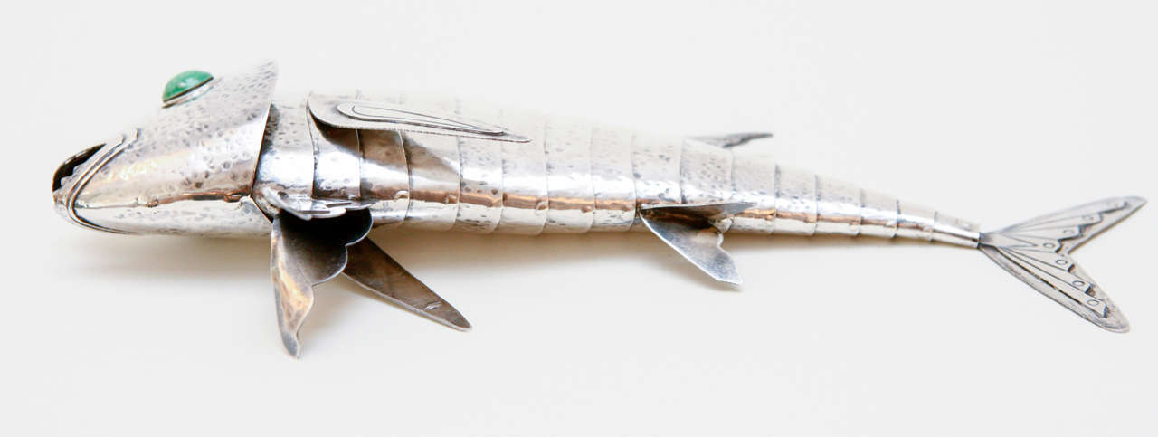 Articulated Sterling Silver Fish at 1stDibs