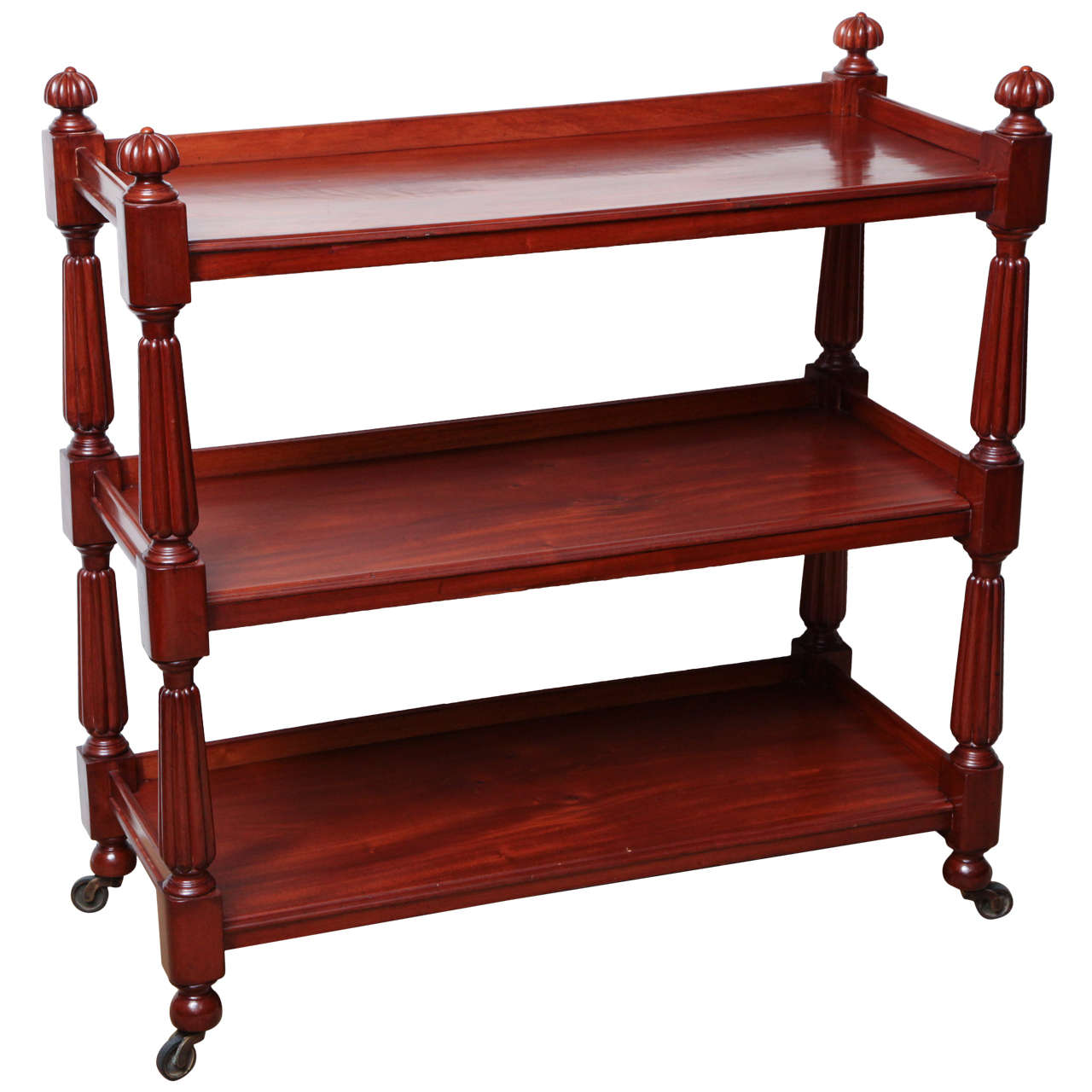 19th Century English, Mahogany Three Tier Dinner Wagon-Trolley at ...