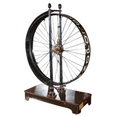 1880s French Painted Metal Spoked Wheel on Stand at 1stDibs | fichet wheel