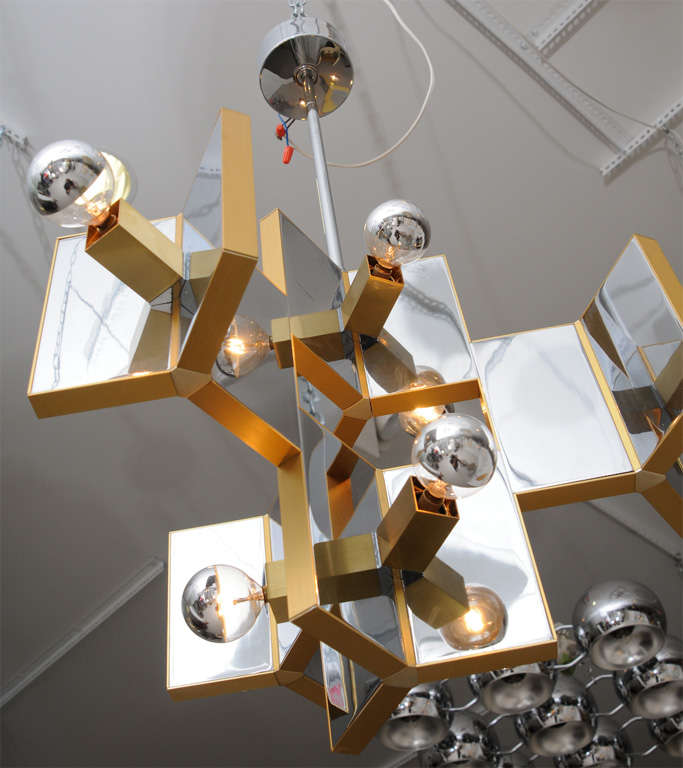Sciolari Two Tone Light Fixture For Sale at 1stDibs