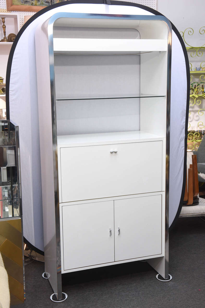 1970s White Shelving Cabinet Units at 1stDibs