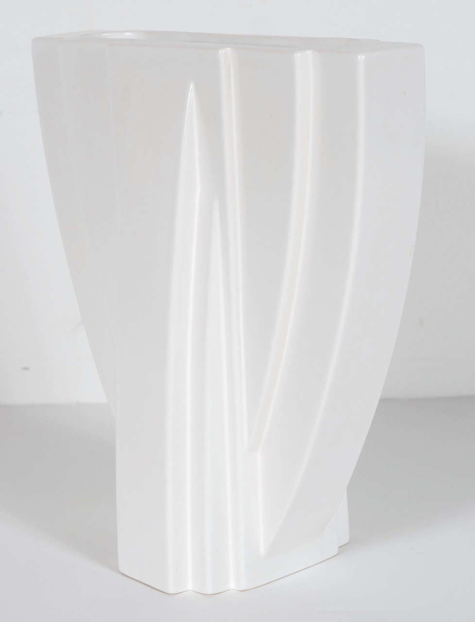 Art Deco Skyscraper Style Ceramic Vase by Claude Dumas at 1stDibs ...