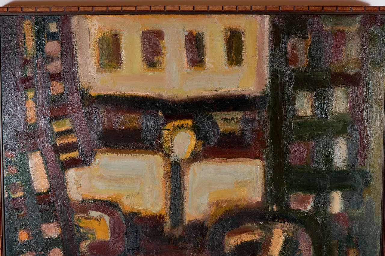 Modernist Oil On Canvas by Guy Goodwin "Street Boxology" at 1stDibs