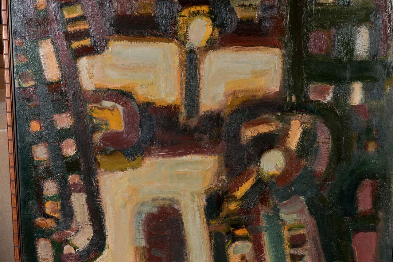 Modernist Oil On Canvas by Guy Goodwin "Street Boxology" at 1stDibs