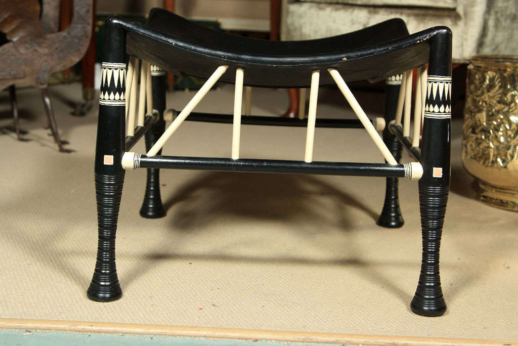 Egyptian Style Stool For Sale at 1stDibs