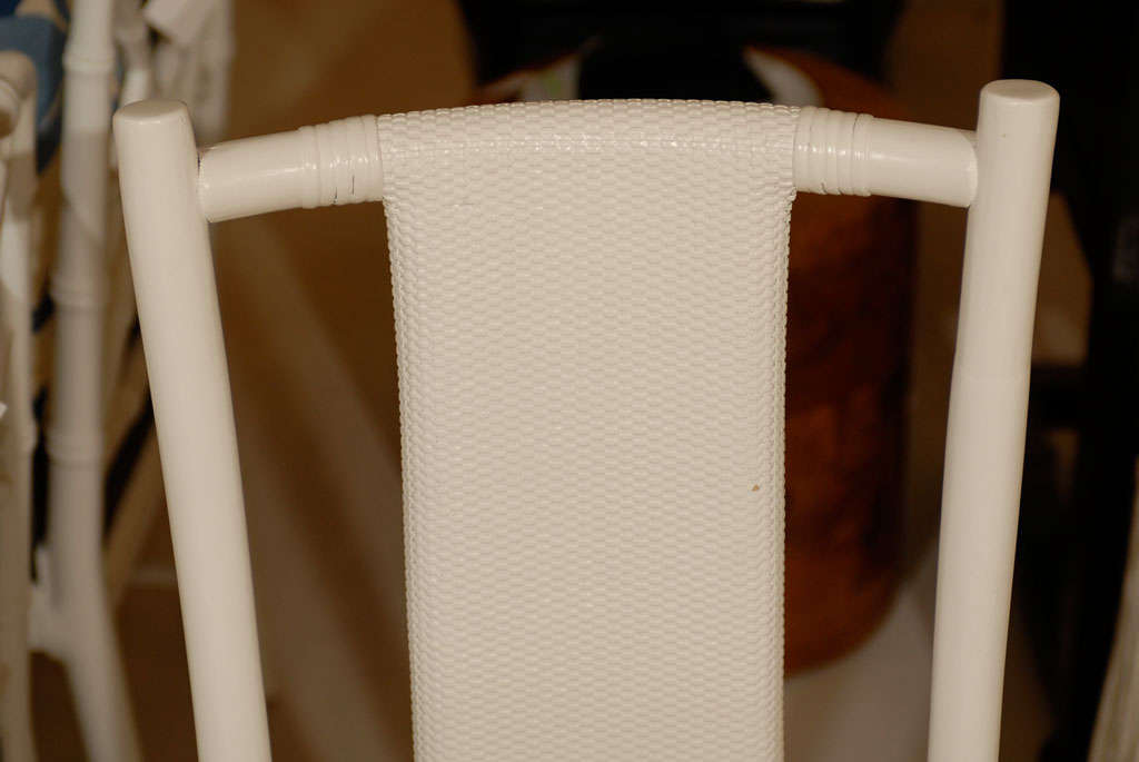 Basket Weave Dining Chairs at 1stDibs