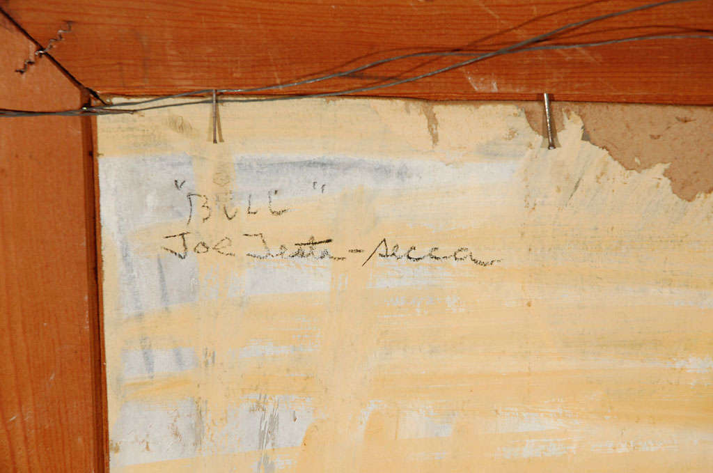 Original Joe Testa Secca Oil of Bull at 1stDibs