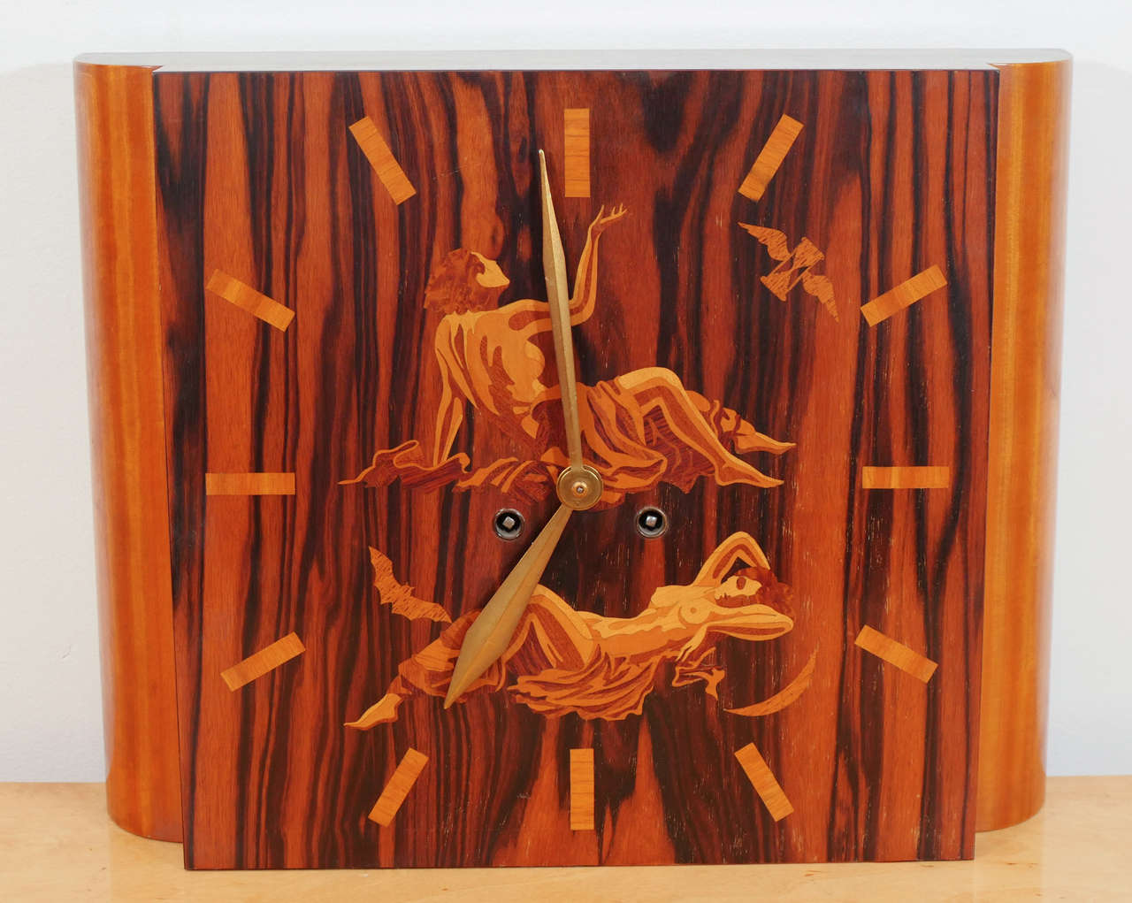 Art Deco Mythology Clock at 1stDibs