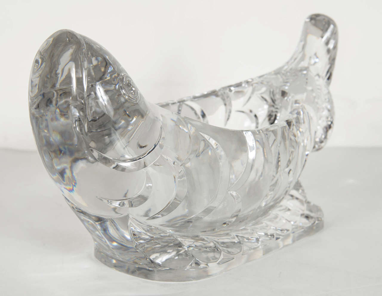 Rare Art Deco Crystal Poissons Fish Centerpiece Bowl by Baccarat at 1stDibs