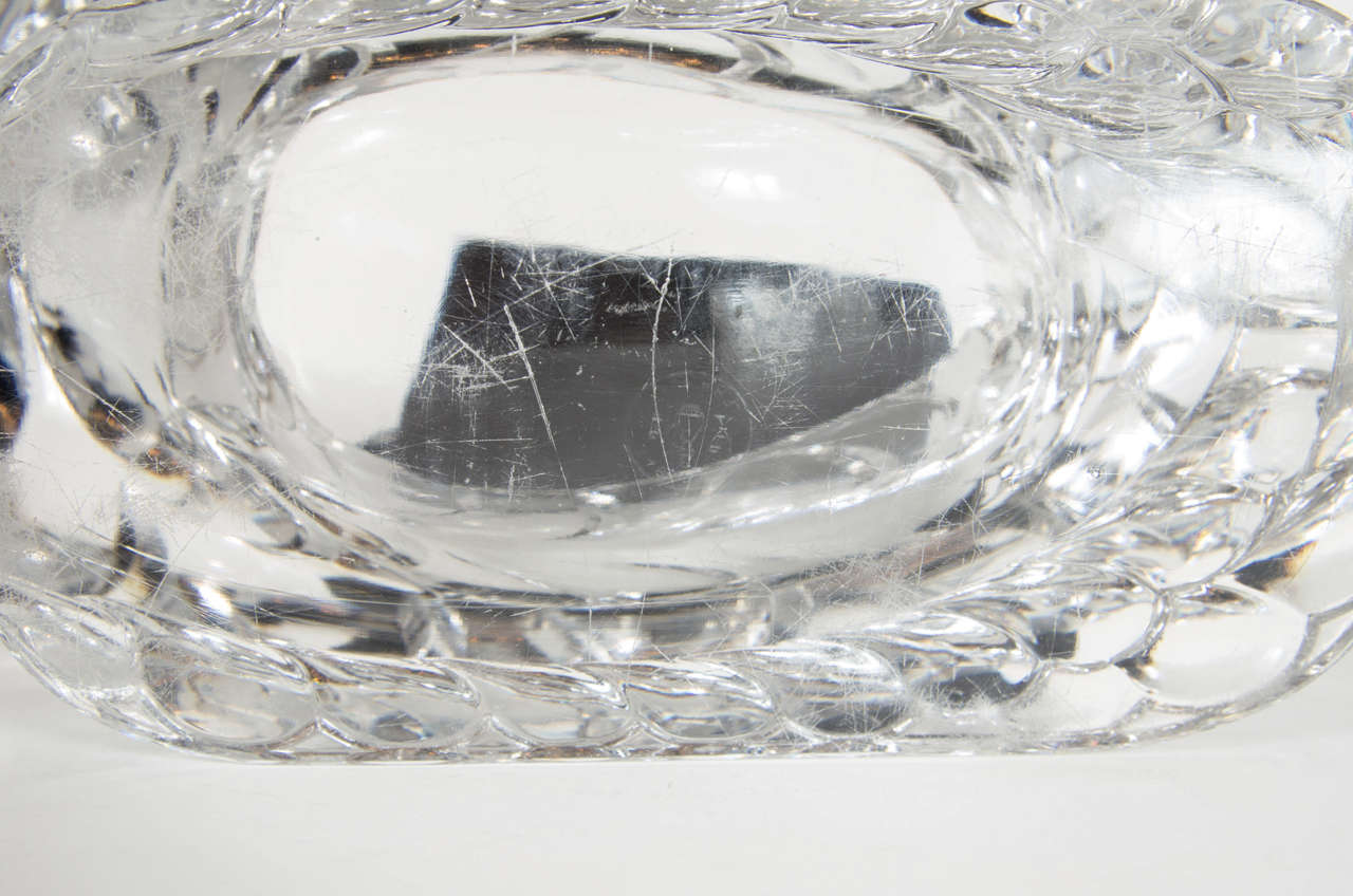 Rare Art Deco Crystal Poissons Fish Centerpiece Bowl by Baccarat at 1stDibs