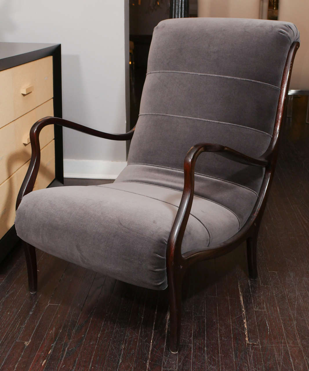 1970's Italian Club Chair For Sale at 1stDibs