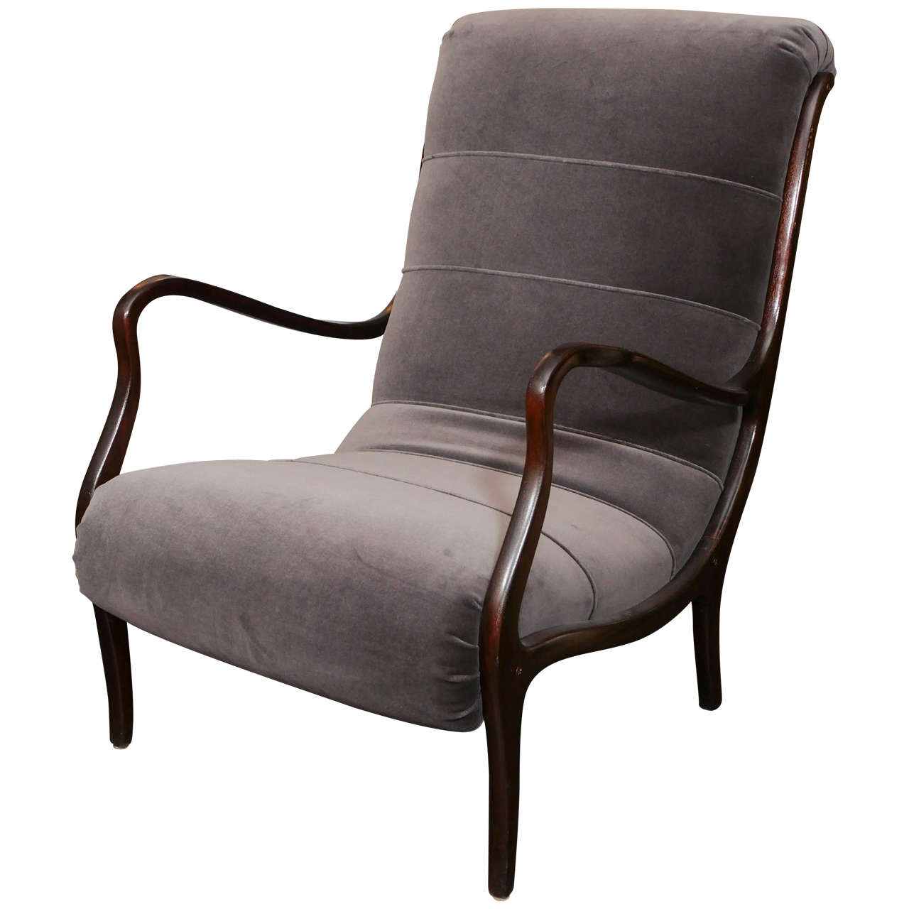 1970's Italian Club Chair For Sale at 1stDibs