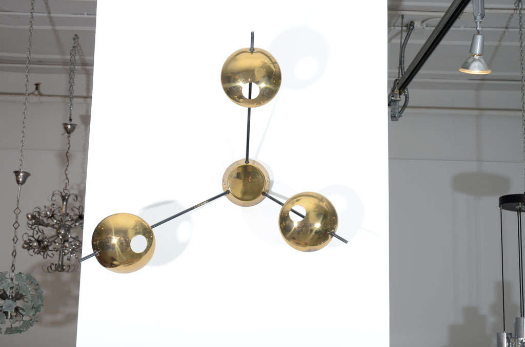 Stilnovo Three Arm Wall or Ceiling Light at 1stDibs