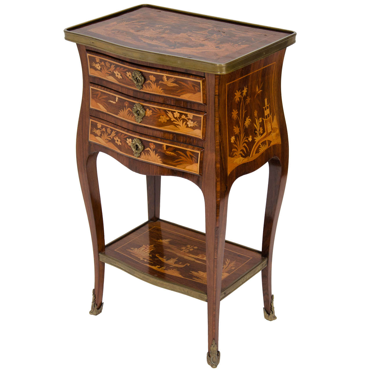 A FIne Antique French Louis XVI Style Chinoiserie side table For Sale ...
