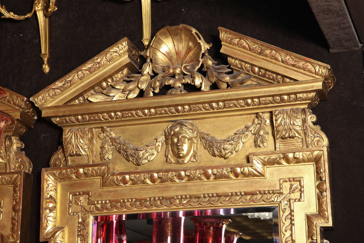 Pair of George II/Neoclassical Style English 19th Century Giltwood ...