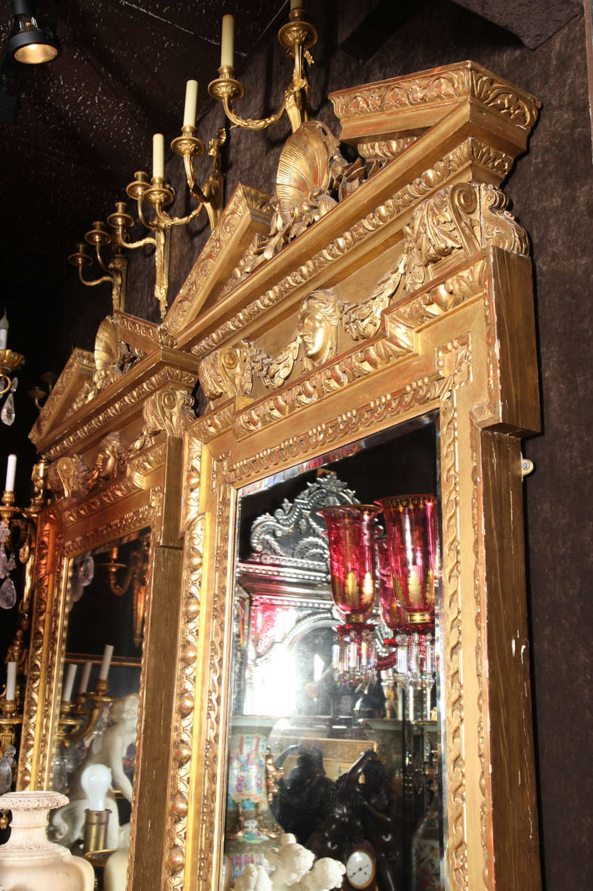 Pair of George II/Neoclassical Style English 19th Century Giltwood ...