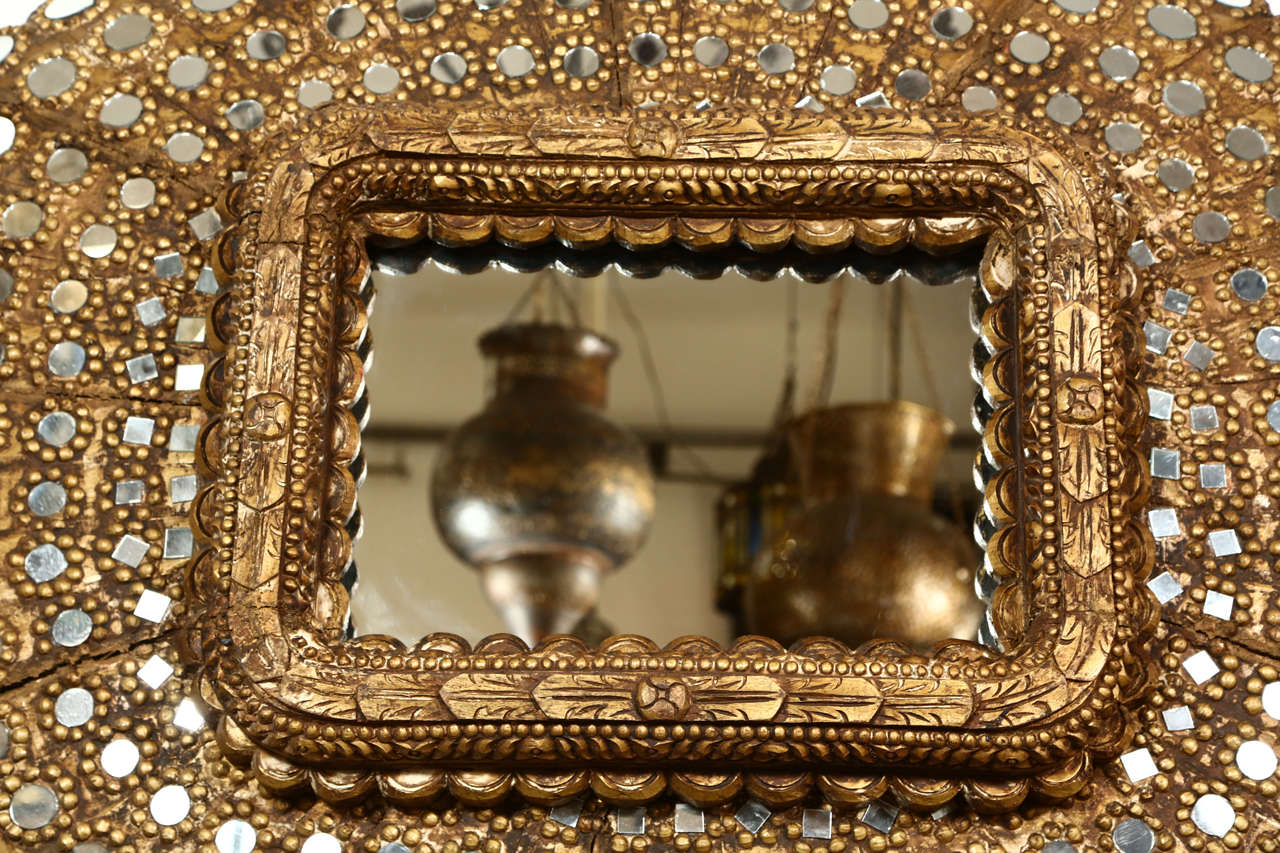 Gilt Wood Peacock Mirror at 1stDibs | large peacock mirror, indian ...