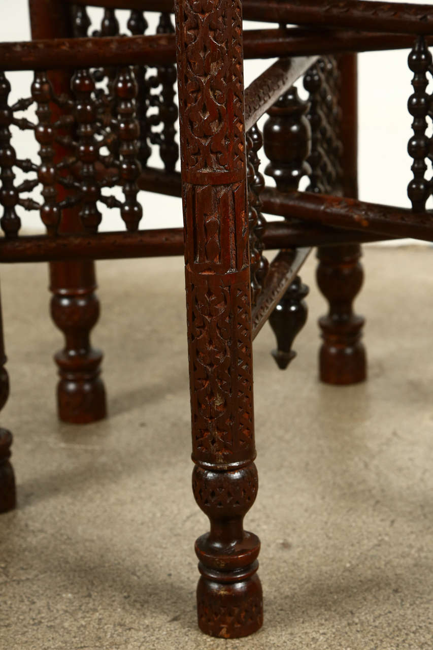 Antique Arabic Brass Tray Side Table at 1stDibs | arabic table, arab ...