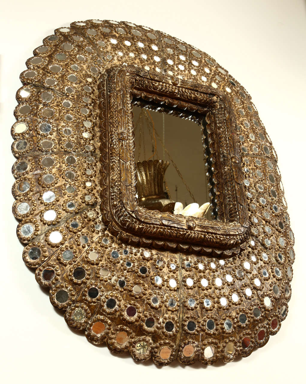 Gilt Wood Moorish Peacock Mirror at 1stDibs | vintage peacock mirror ...