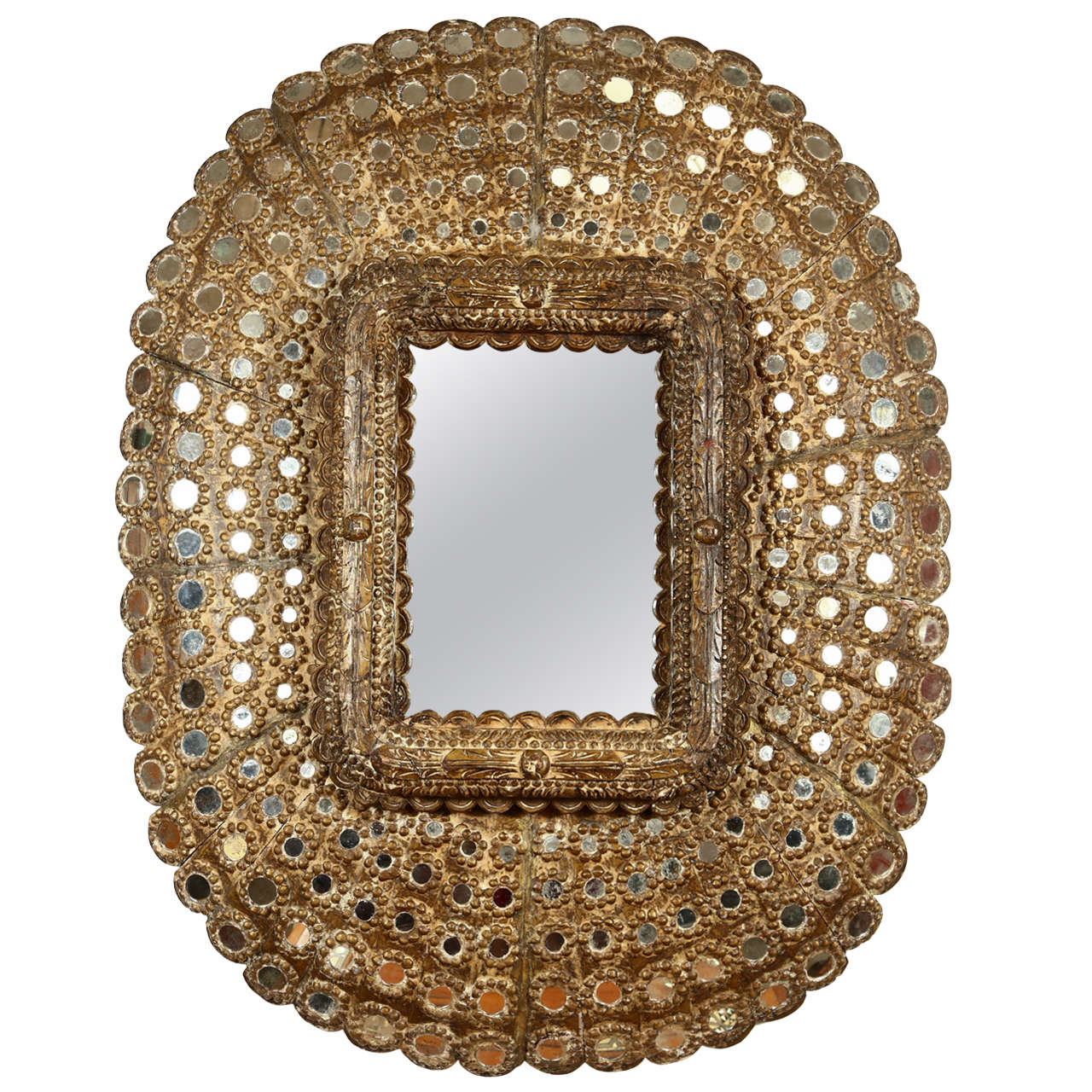 Gilt Wood Moorish Peacock Mirror at 1stDibs | vintage peacock mirror ...