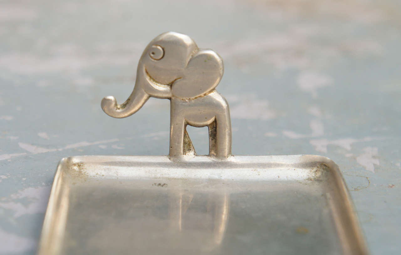 Franz Hagenauer Marked Ring Tray with Elephant at 1stDibs