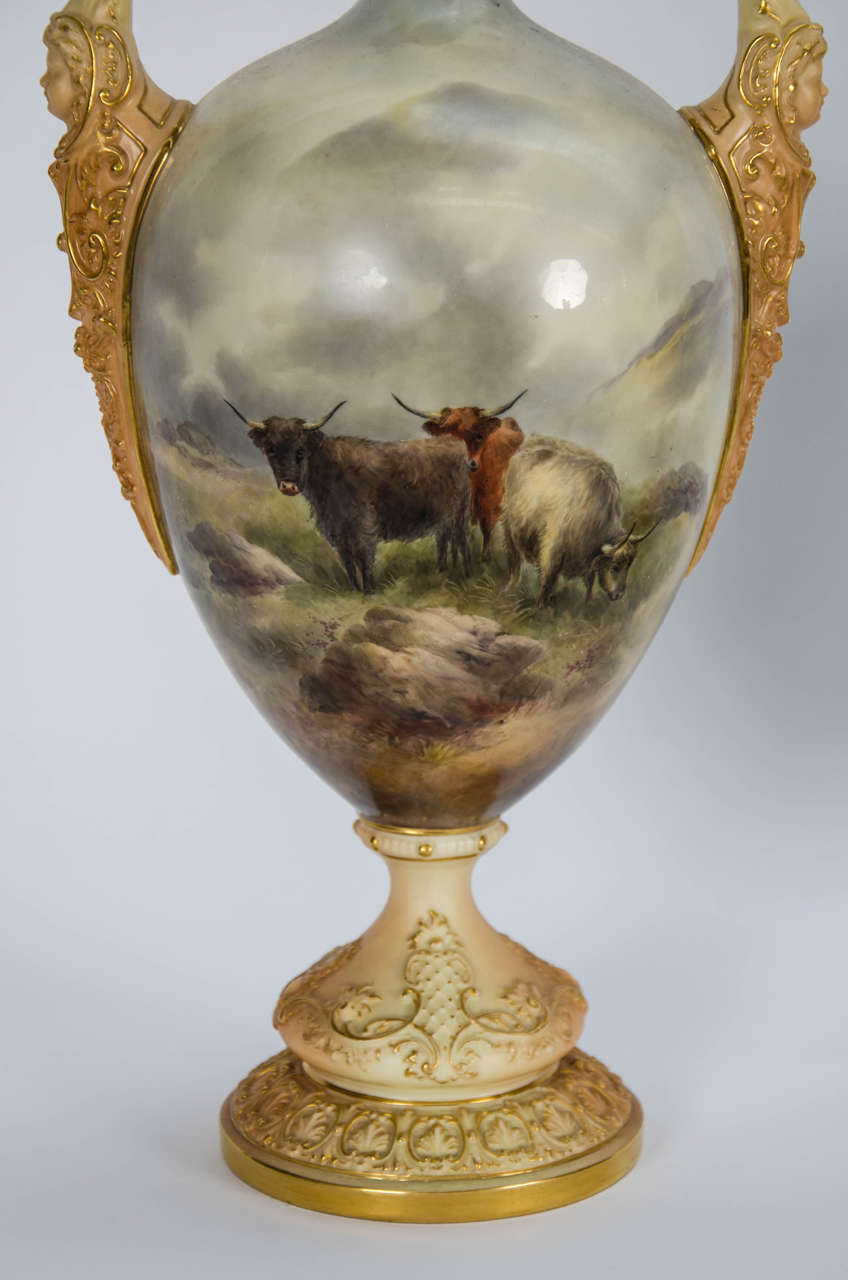 Pair of Worcester Vases by John Stinton at 1stDibs | stinton royal ...
