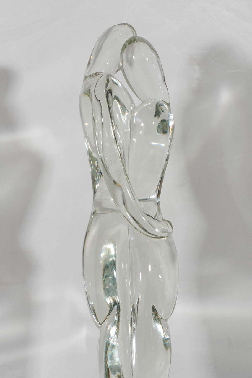 A Midcentury Murano Glass Sculpture of a Couple Embracing Inspired by ...
