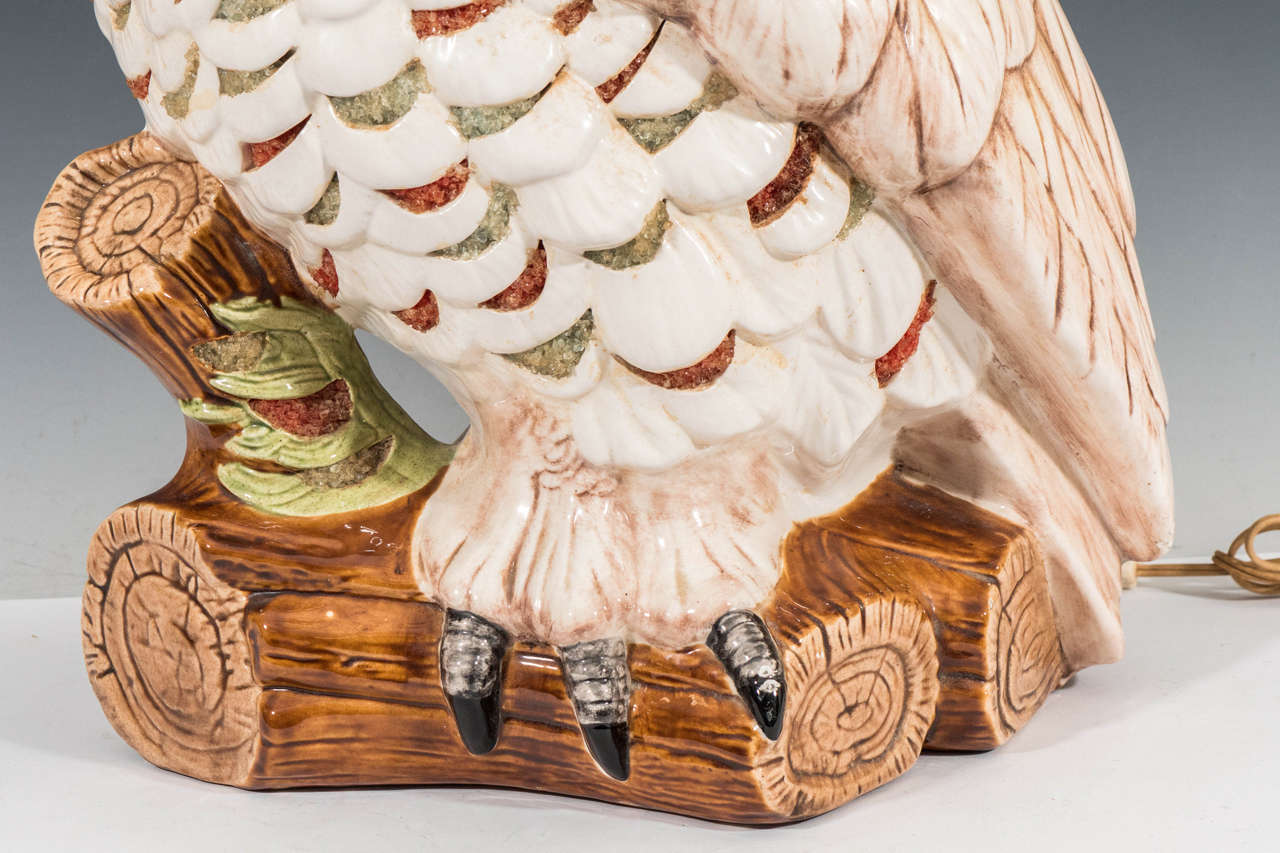 A Midcentury Ceramic Owl Accent Lamp at 1stDibs | vintage ceramic owl ...