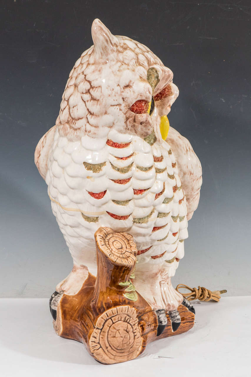 A Midcentury Ceramic Owl Accent Lamp at 1stDibs | vintage ceramic owl ...