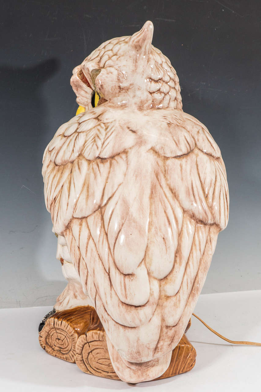 A Midcentury Ceramic Owl Accent Lamp at 1stDibs | vintage ceramic owl ...