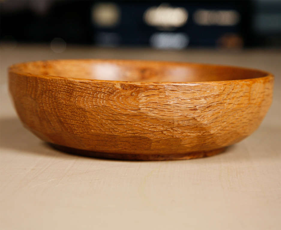 An Oak Nut Bowl by Robert "Mouseman" Thompson at 1stDibs