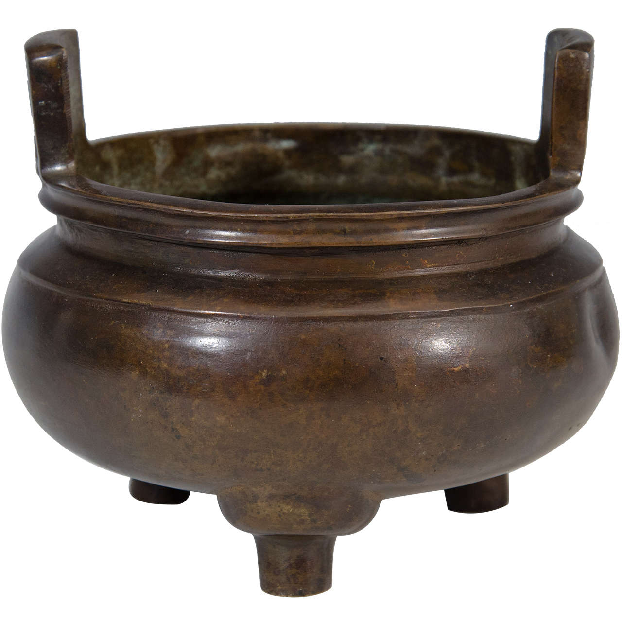 Qing Dynasty Heavy Chinese Bronze Incense Burner at 1stDibs | antique ...