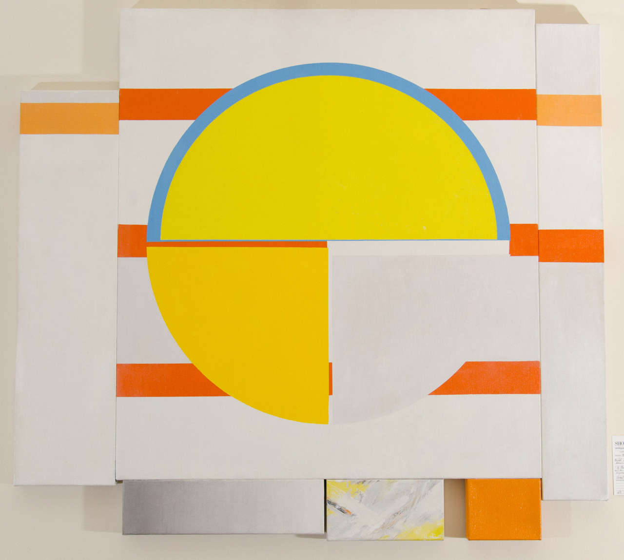 Midcentury Oil on Canvas Abstract Assemblage by Artist Budd Hopkins at ...