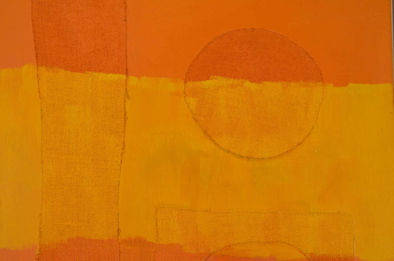 Mid-Century Oil and Mixed Media Painting by Italo Valenti, Signed at ...