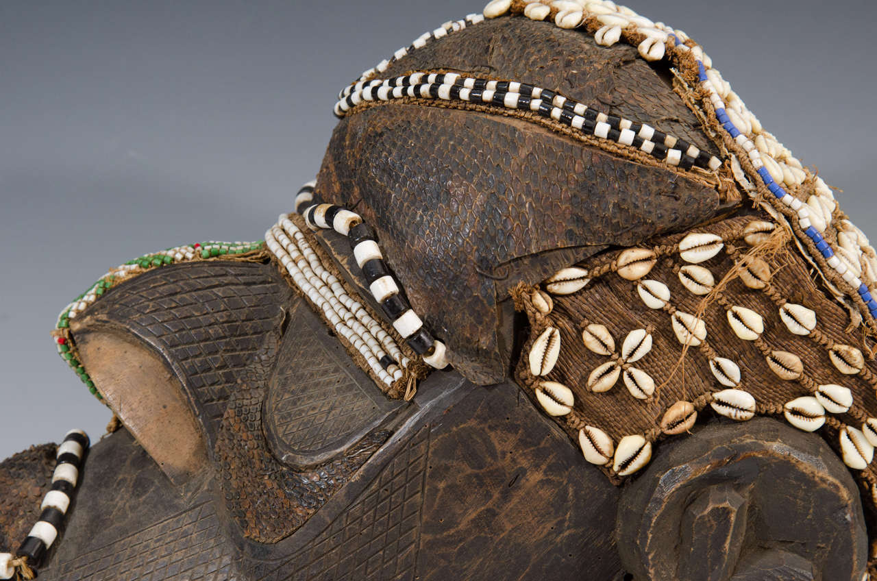 A Congo Tribal Decorative Helmet Mask Possibly By the Kuba at 1stDibs